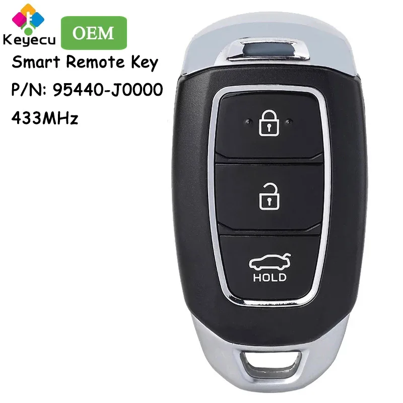 Keyecu Oem Smart Remote Control Car Key With 3 Buttons 433mhz For ...