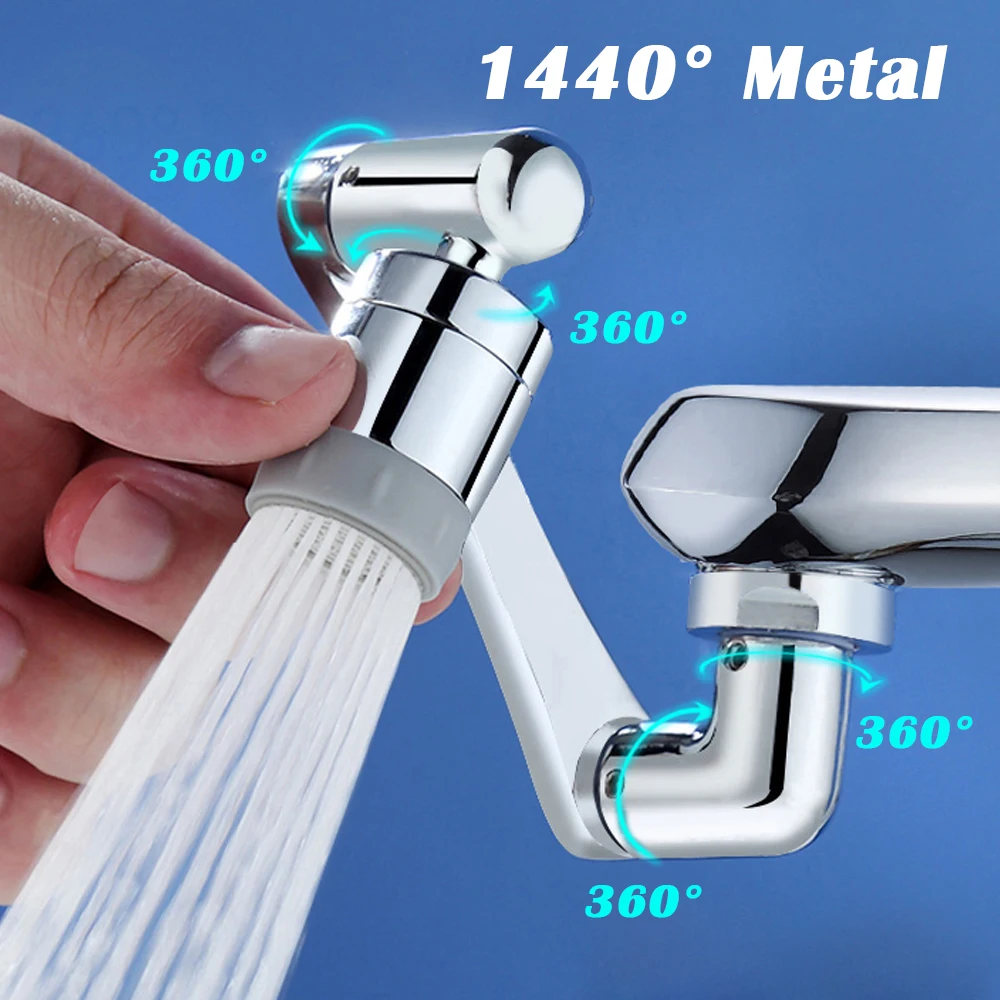 Copper-1440-Rotation-Extender-Faucet-Swivel-Robotic-Arm-Faucets-For ...