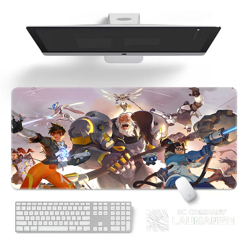 Large Mouse Pad Overwatch 2 Gamer Cabinet Pc коврик для мыши Gaming ...