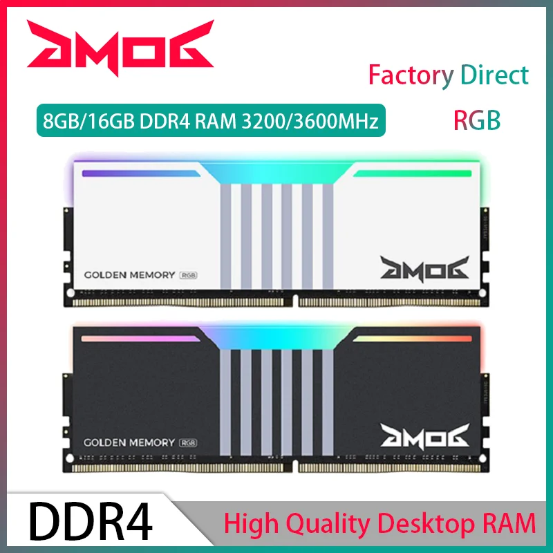 GMOG-Memoria-RAM-RGB-DDR4-para-juegos-8GB-16GB-3200MHz-3600MHz-para-PC ...