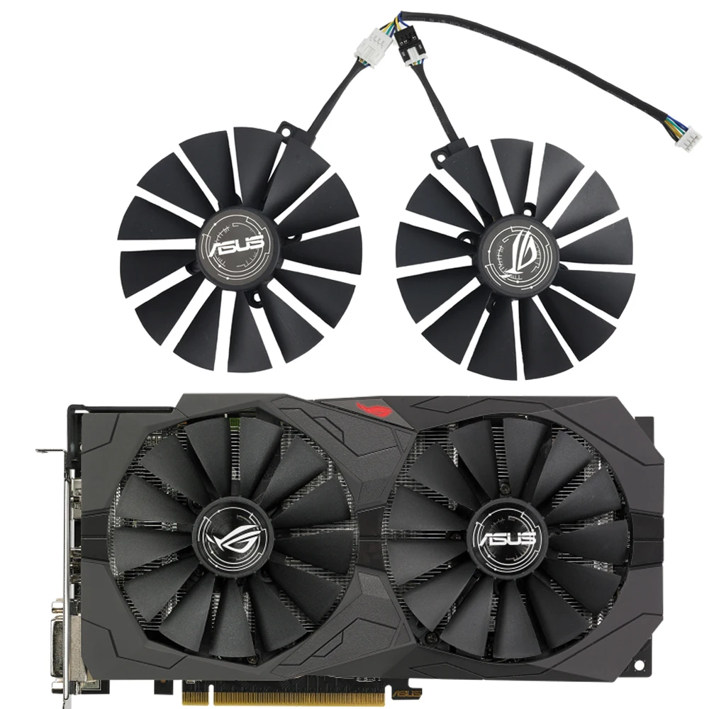 95MM PLD10010S12H RX580 470 Graphics Card Cooling Fan For ASUS ROG ...