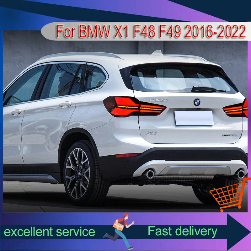 Auto Taillights For BMW X1 F48 F49 2016-2022 Tail Light DRL Rear Lamp ...
