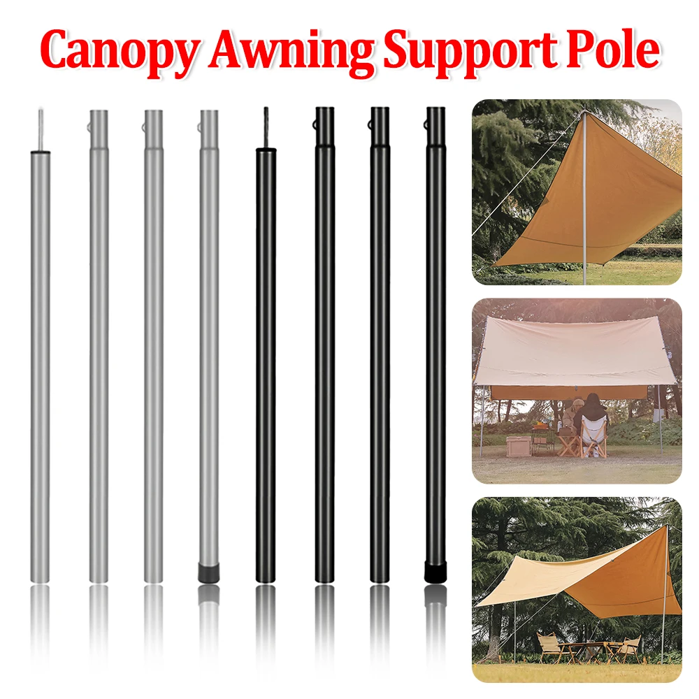 Portable-Tent-Support-Rod-Windproof-Canopy-Pole-Detachable-Beach ...