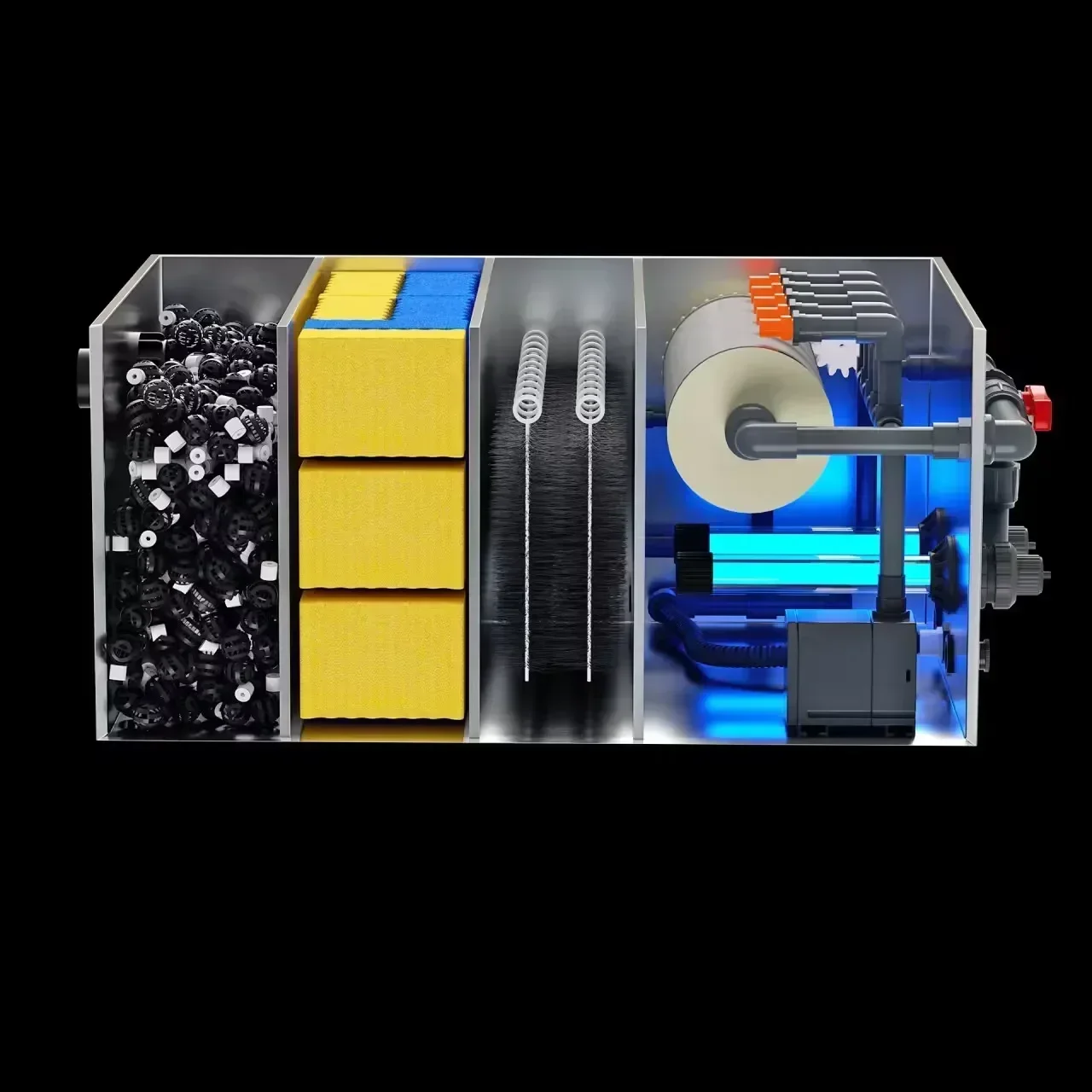 Gold seller Stainless Steel Pond Filter Rotating Drum Micro Filter ...