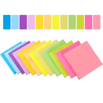 6 pcs fluorescent color 3*3inch Sticky Note Posted It Note Pads ...