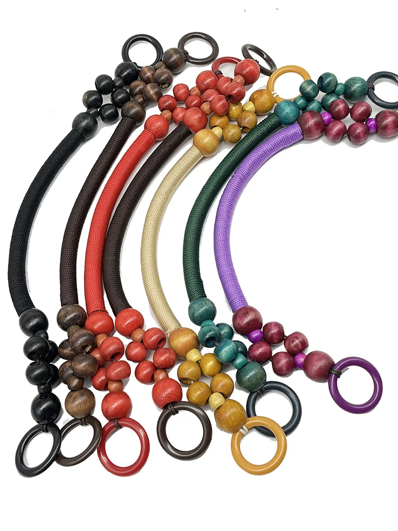 46cm-Wood-Purse-Handle-DIY-Replacement-Wood-Plastic-Bead-Rope-Bag-Strap ...