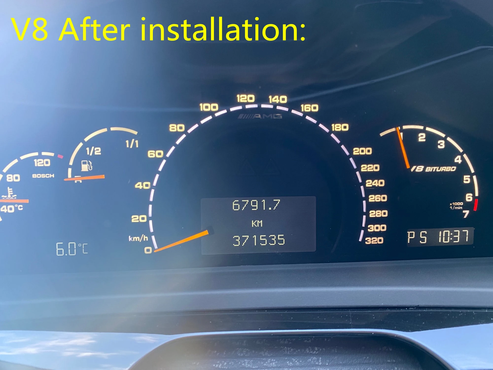 Dash Cluster Gauge Face For Mercedes S-class W220 Cl-class W215 Upgrade ...