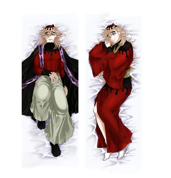 2WAY Anime Demon Slayer Douma Cosplay Double-sided HD Print Dakimakura ...