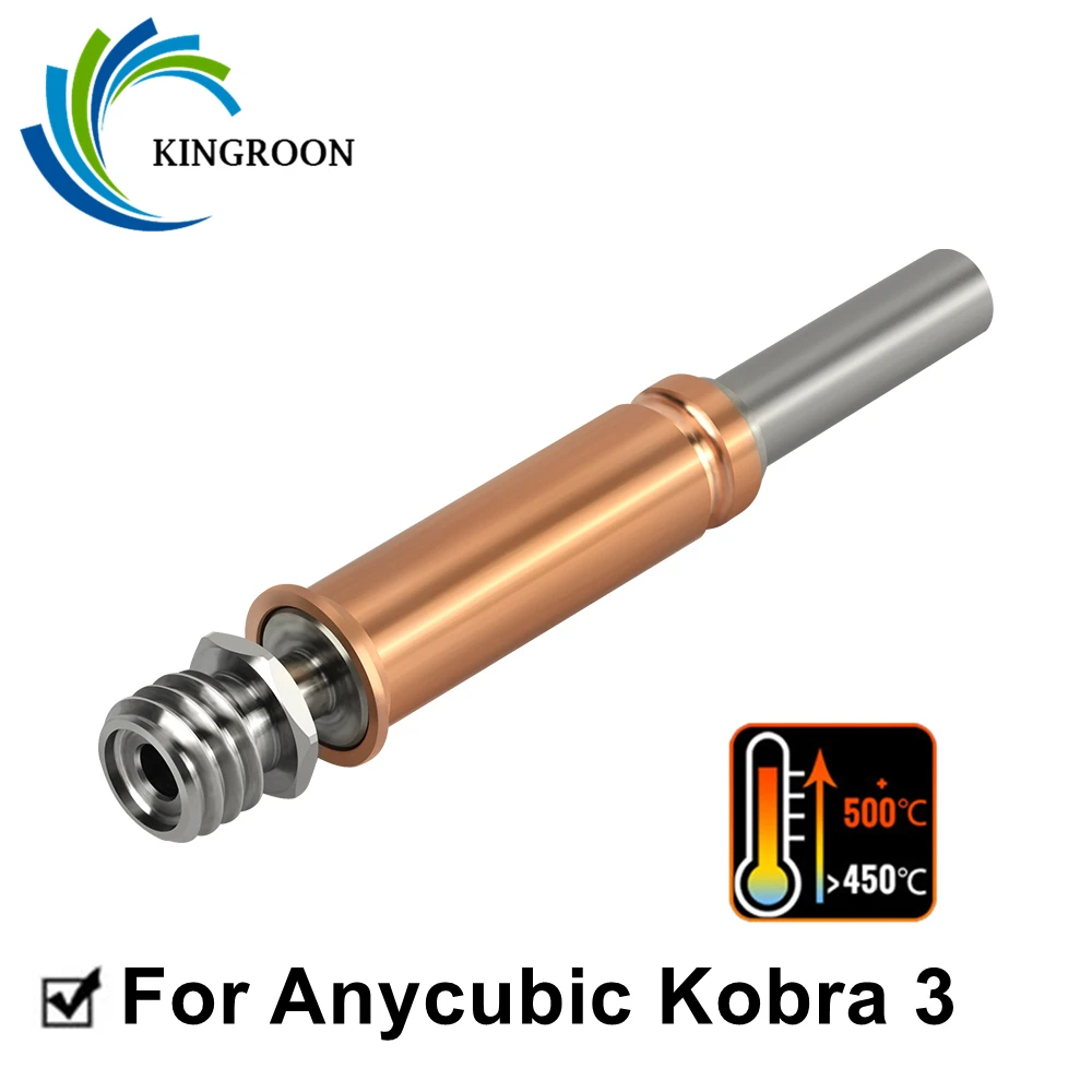 For-Anycubic-Kobra-3-Heatbreak-Titanium-alloy-Copper-Bi-Metal-Throat ...