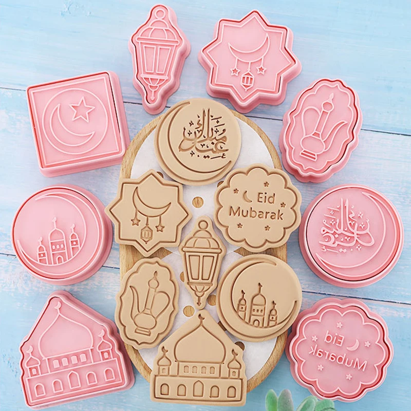 8pcs-Cookies-Cutter-Eid-Mubarak-Biscuit-Mold-DIY-Baking-Tool-Islamic ...