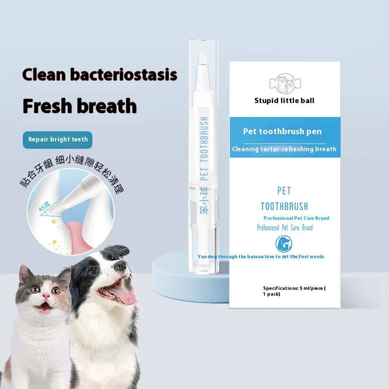 Cat-Toothbrush-Set-Oral-Cleanser-for-Bad-Breath-Edible-Toothpaste-Cat ...