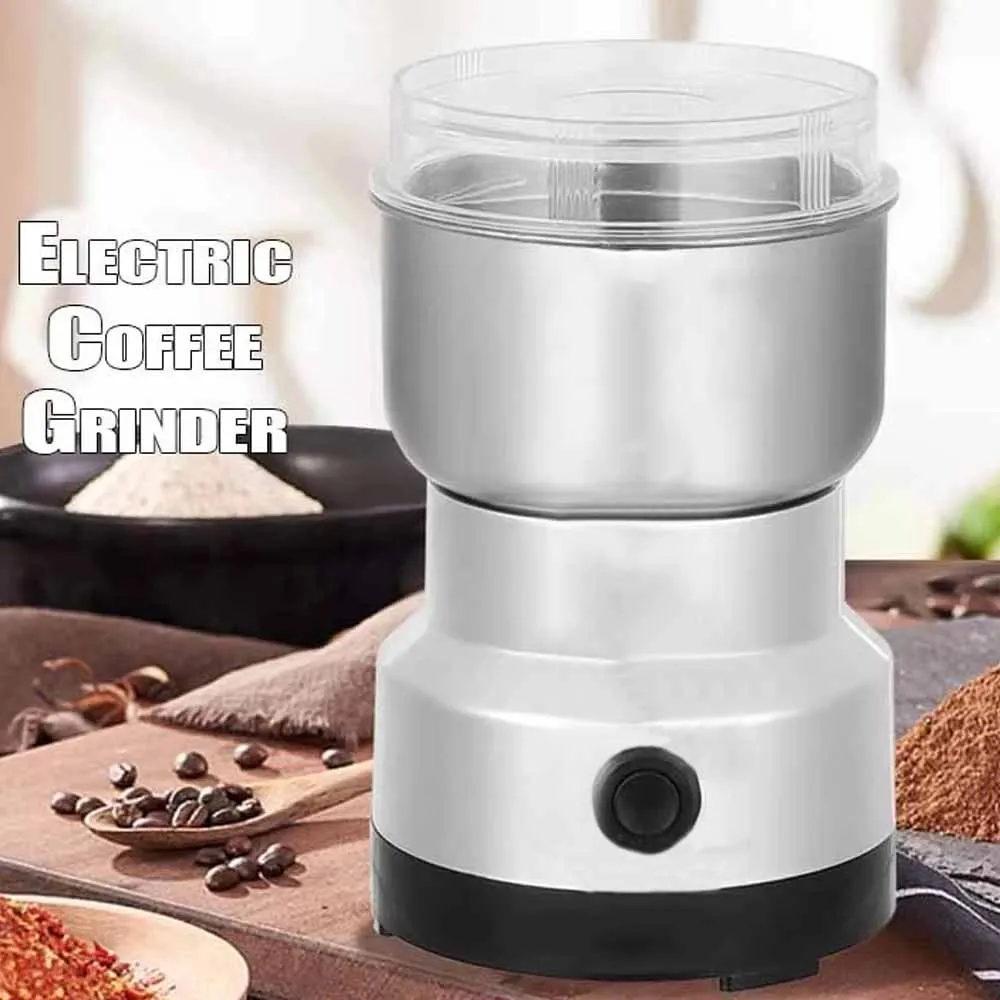 Stainless-Steel-Electric-Coffee-Bean-Grinder-Nut-Seed-Herb-Grind-Spice ...