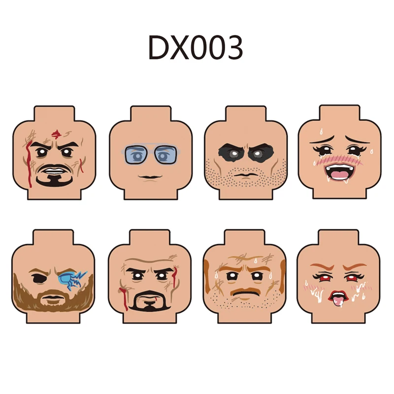 Brand-DX001-Hero-Spoof-Face-Heads-Accessories-For-4CM-Action-Figures ...
