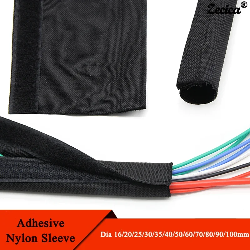 1-3-5m-Cable-Sleeve-Adhesive-Grommet-Inner-Diameter-16mm-100mm-Nylon ...