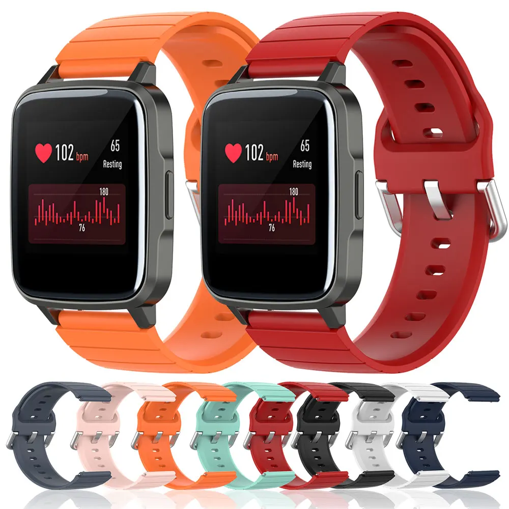 19mm-For-Haylou-Solar-LS01-LS02-Watchband-Strap-Silicone-Smart-Watch ...