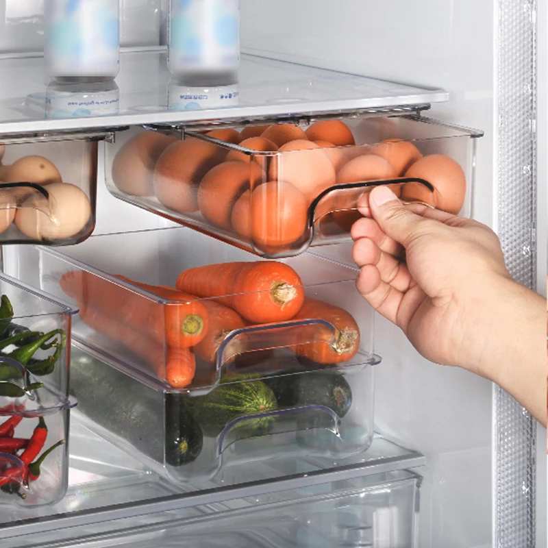 1-Ps-Fridge-Storage-Rack-Refrigerator-Drawer-Organizer-with-Handle ...