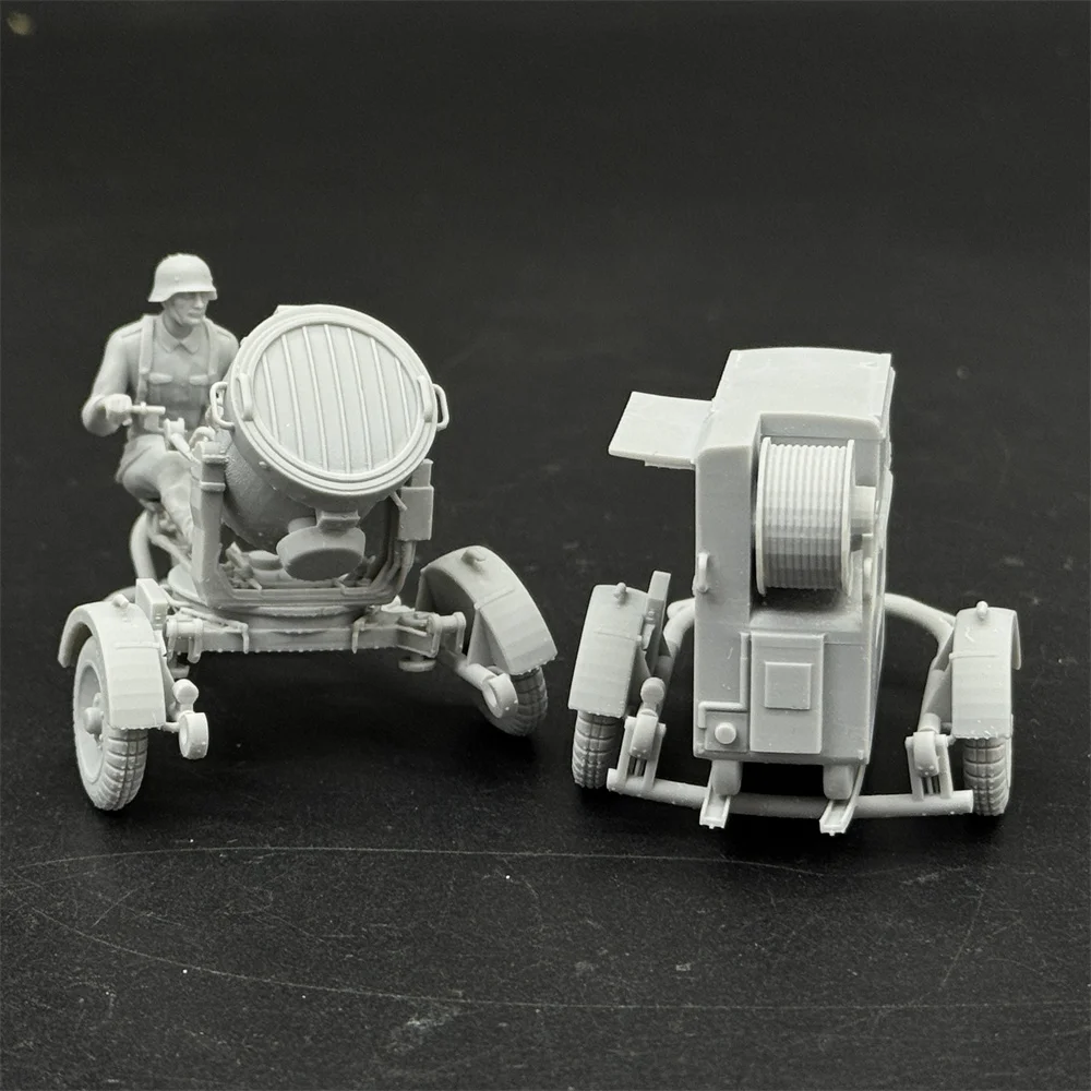 1/35 Scale German Flak Searchlight SW36 Soldier Figures Resin Model Kit ...