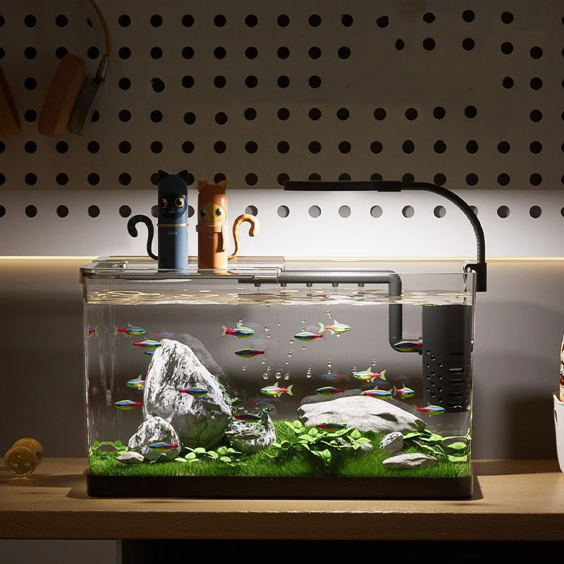 Fish-Tank-Aquarium-Ecological-Desktop-Landscape-Fish-Tank-Plastic ...