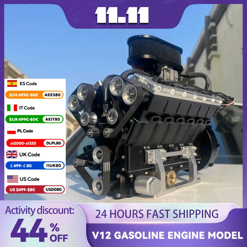 V12-Gasoline-Engine-Model-Toys-Can-Start-Four-stroke-Internal ...
