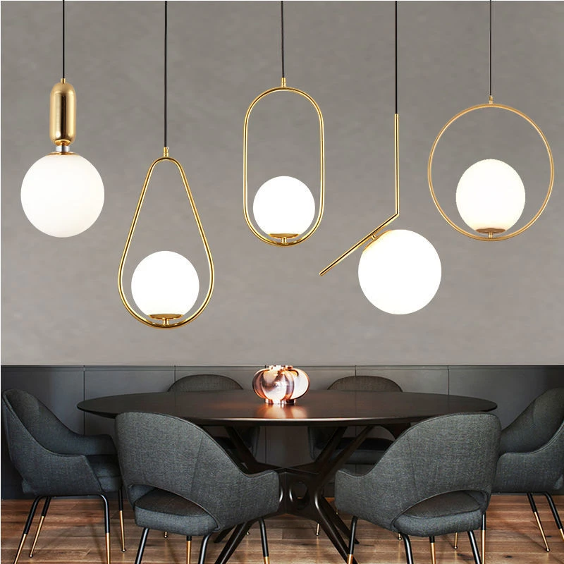 Milky Lighting Ball Hanging White | Nordic Bean Glass Balls Hanging ...