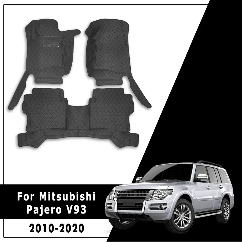 Carpets Accessories Car Floor Mat For Mitsubishi Pajero V93 (5 seats) 2010 2011 2012 2013 2014 ...