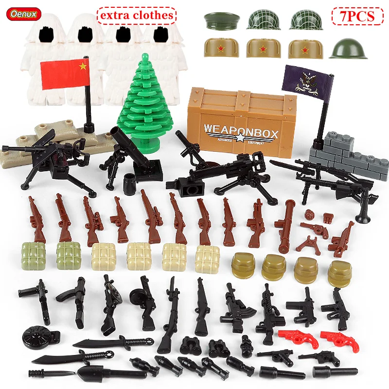 New-WW2-Military-Army-Building-Blocks-US-Soviet-Soldiers-Figures-Bricks ...