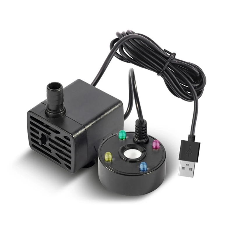 USB-5V-Water-Pump-Mist-Maker-LED-Lights-Mini-Mister-Fog-Machine-Indoor ...
