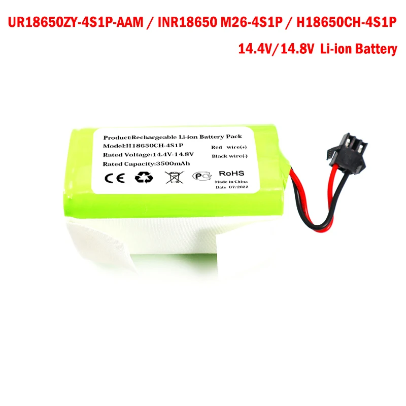 New-14-4V-3500mAh-2600mAh-UR18650ZY-4S1P-AAM-INR18650-M26-4S1P-H18650CH ...