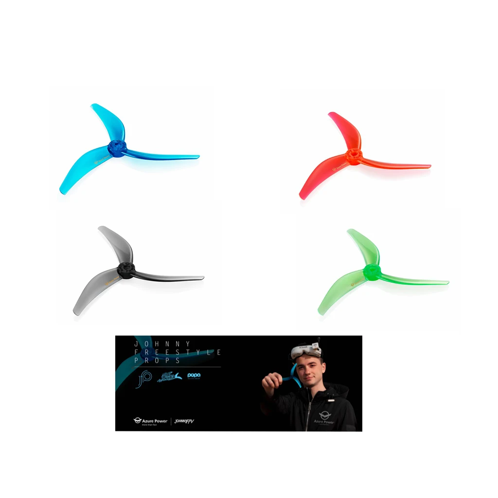 AZURE-POWER-Johnny-FPV-PC-Freestyle-Propeller-5-inch-3-blade-4-8-3-8 ...