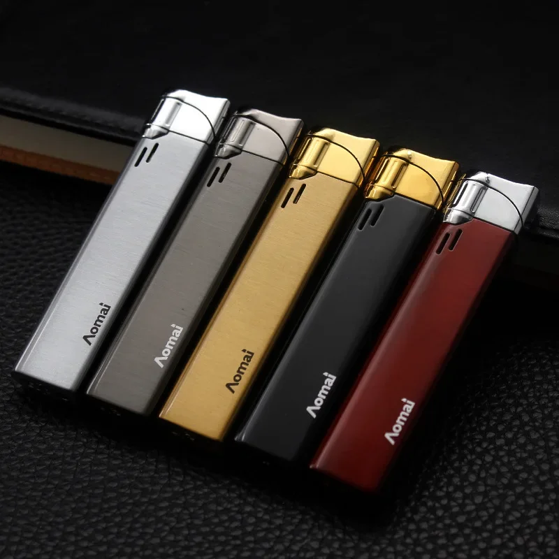 Metal Mini Windproof Jet Blue Flame Turbo Butane Gas Torch Lighter ...