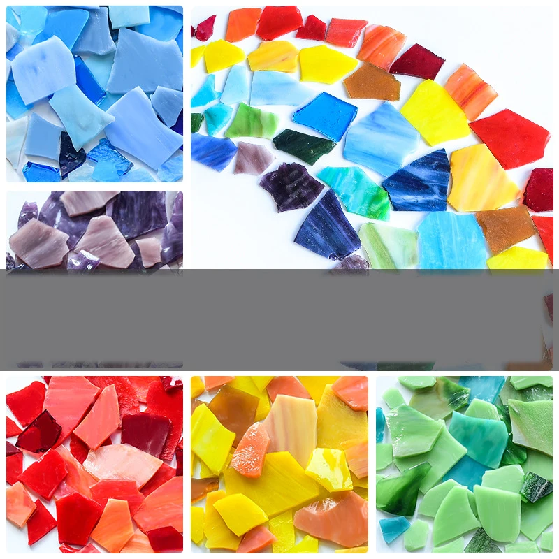 100g-Irregular-Glass-Mosaic-Tiles-Multi-Color-Mosaic-Piece-DIY-Mosaic ...