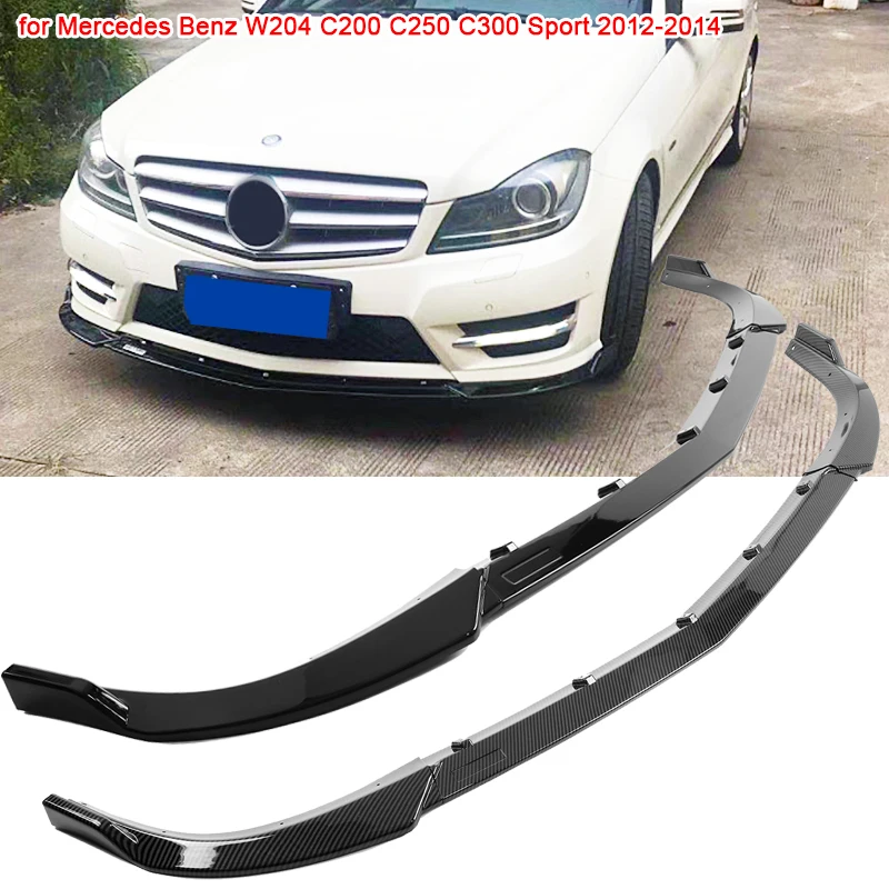 Front-Bumper-Lip-Splitter-Spoiler-Bumper-Guard-for-Mercedes-Benz-Sport ...