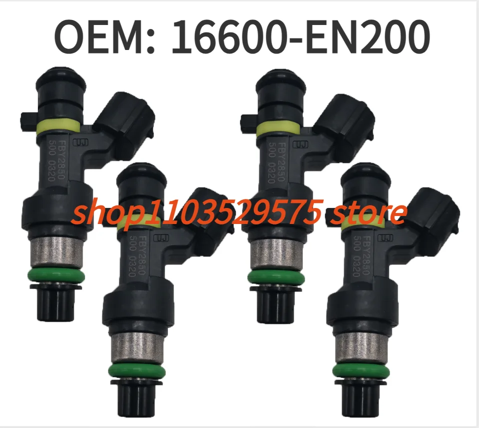 4PCS-New-Fuel-Injectors-FBY2850-16600EN200-16600-EN200-For-Nissan ...