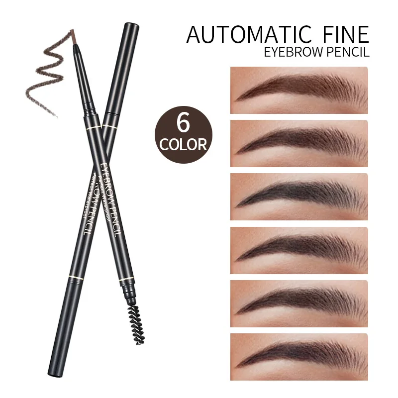 1.5mm fine eyebrow pencil with double head automatic rotation, one line ...