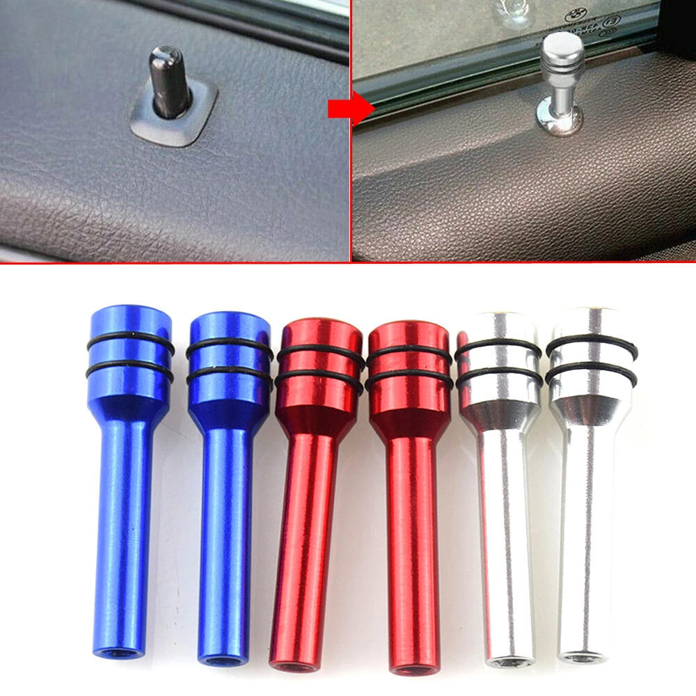 2Pcs-Universal-Aluminum-Alloy-Security-Car-Door-Lock-Pins-Cap-Truck ...