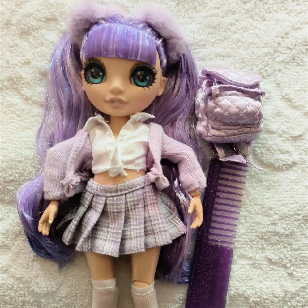 Original LOL doll OMG rainbow girl Purple braid Purple Eyes Campus ...