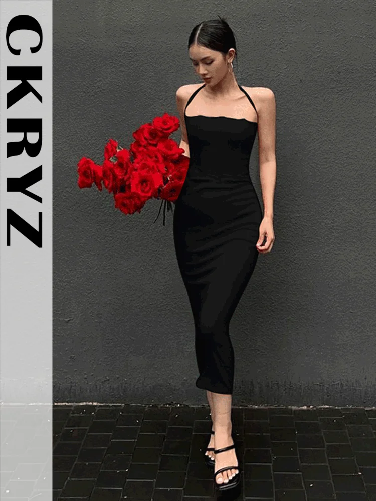 Vestido-Midi-ajustado-sin-mangas-con-abertura-lateral-y-espalda ...