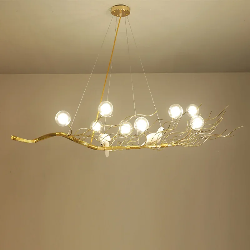 Retro-Iron-Branch-Led-Pendant-Chandeliers-Nordic-Dining-Room-Chandelier ...