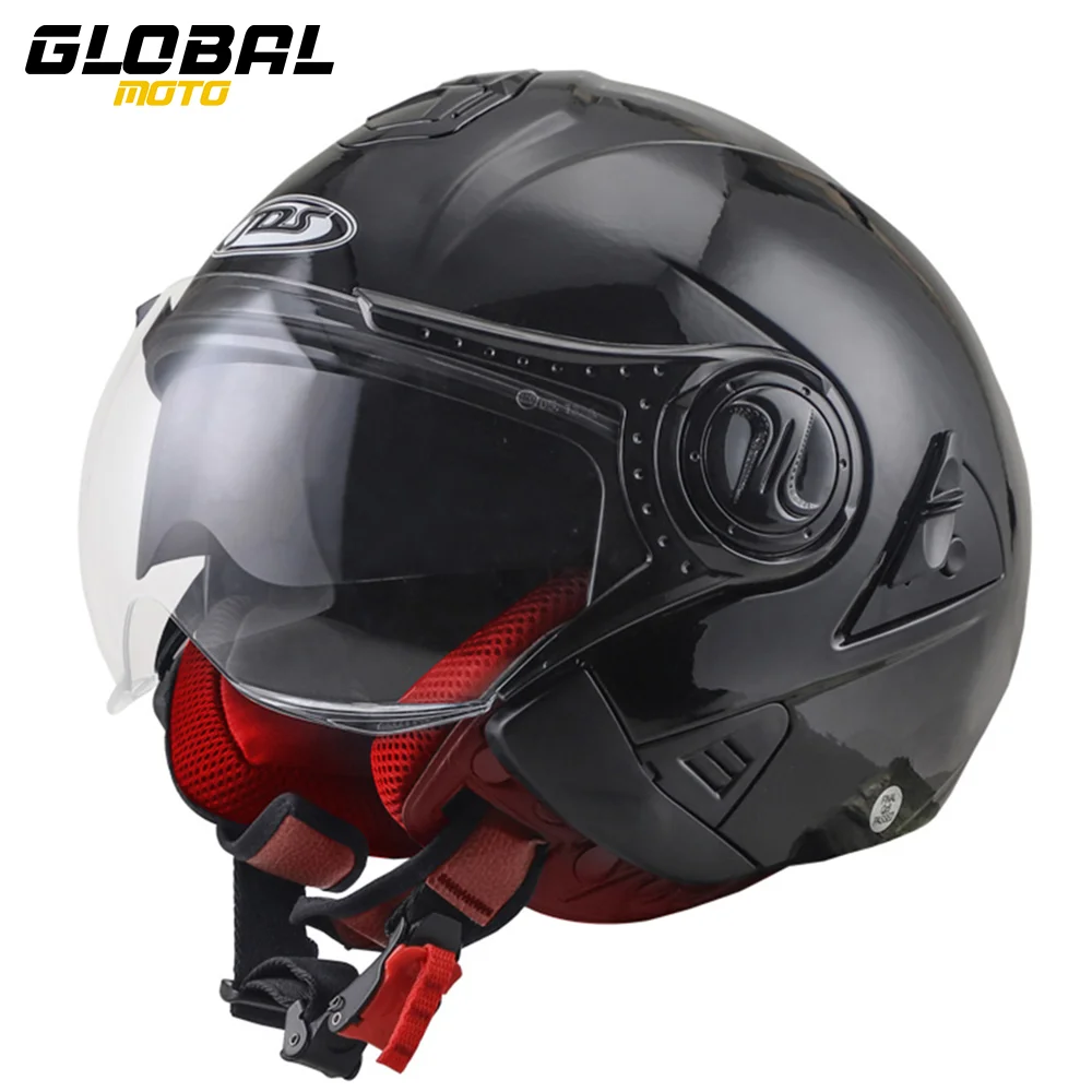Motorcycle-Helmet-Men-Summer-Double-Lens-Moto-Helmet-Open-Face ...