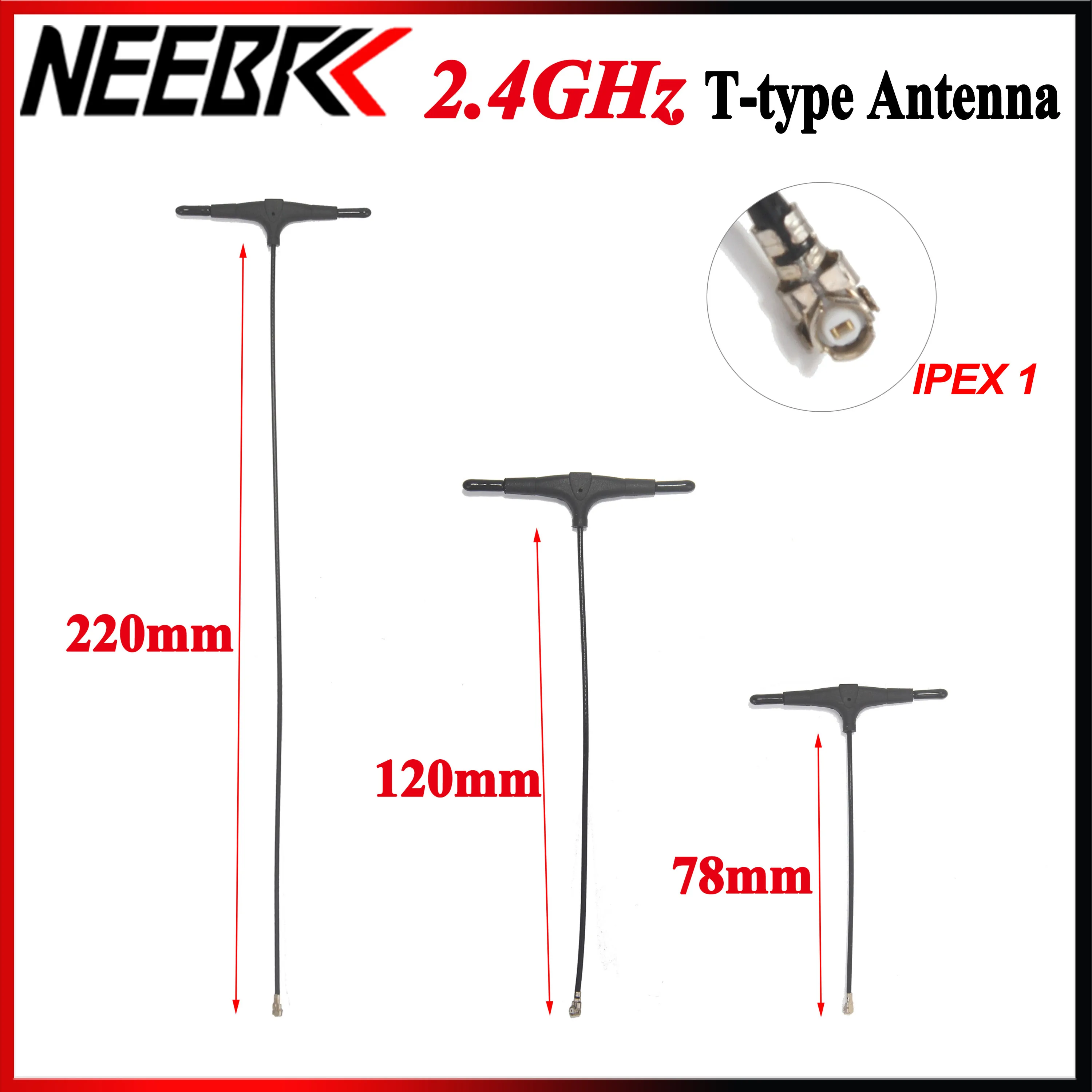 1/5/10/20PCS 78/120/220mm 2.4G T-type Antenna IPEX 1 IPEX1 for FPV ...