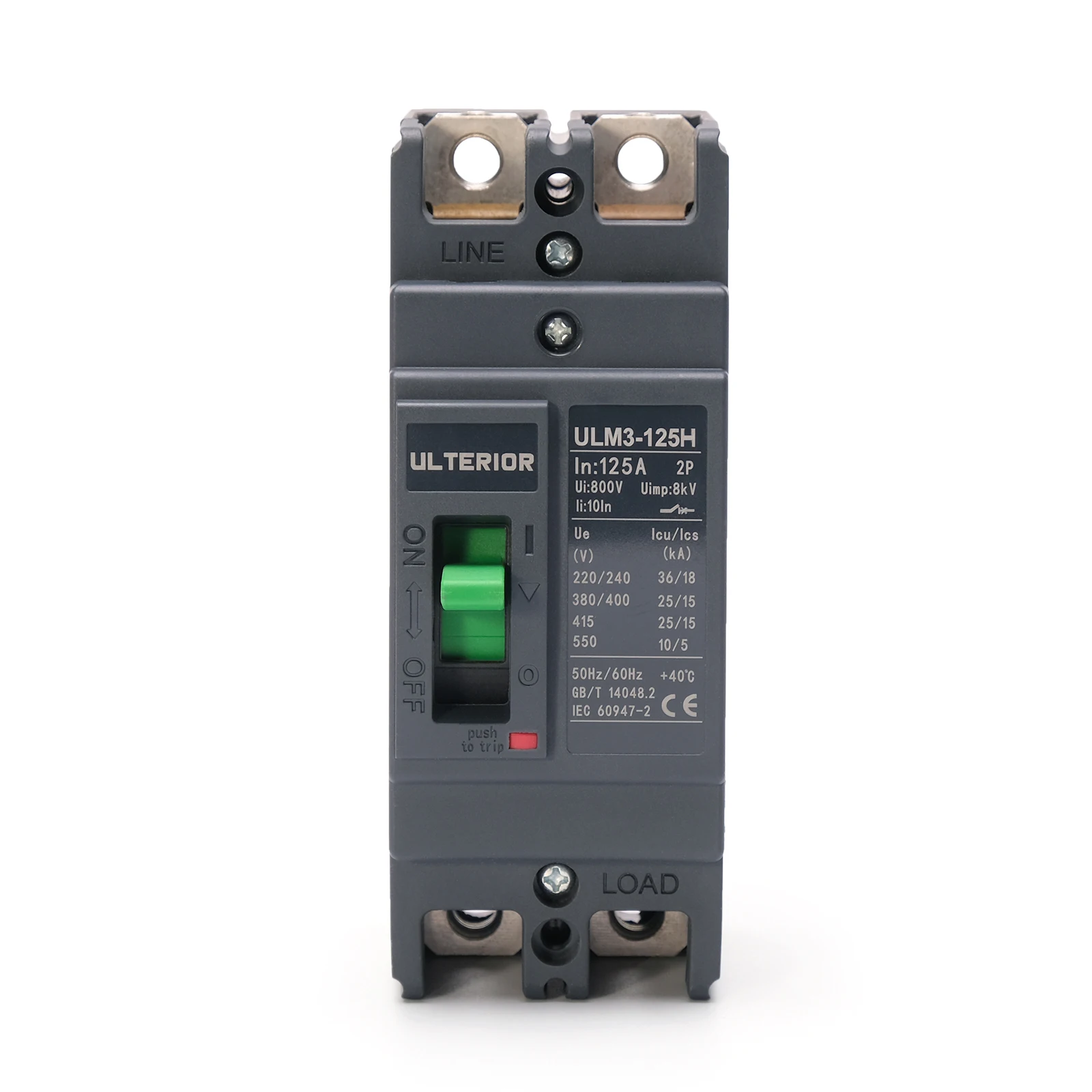 MCCB Molded Case circuit breaker 100a 2P With Adjustable Amperage ...
