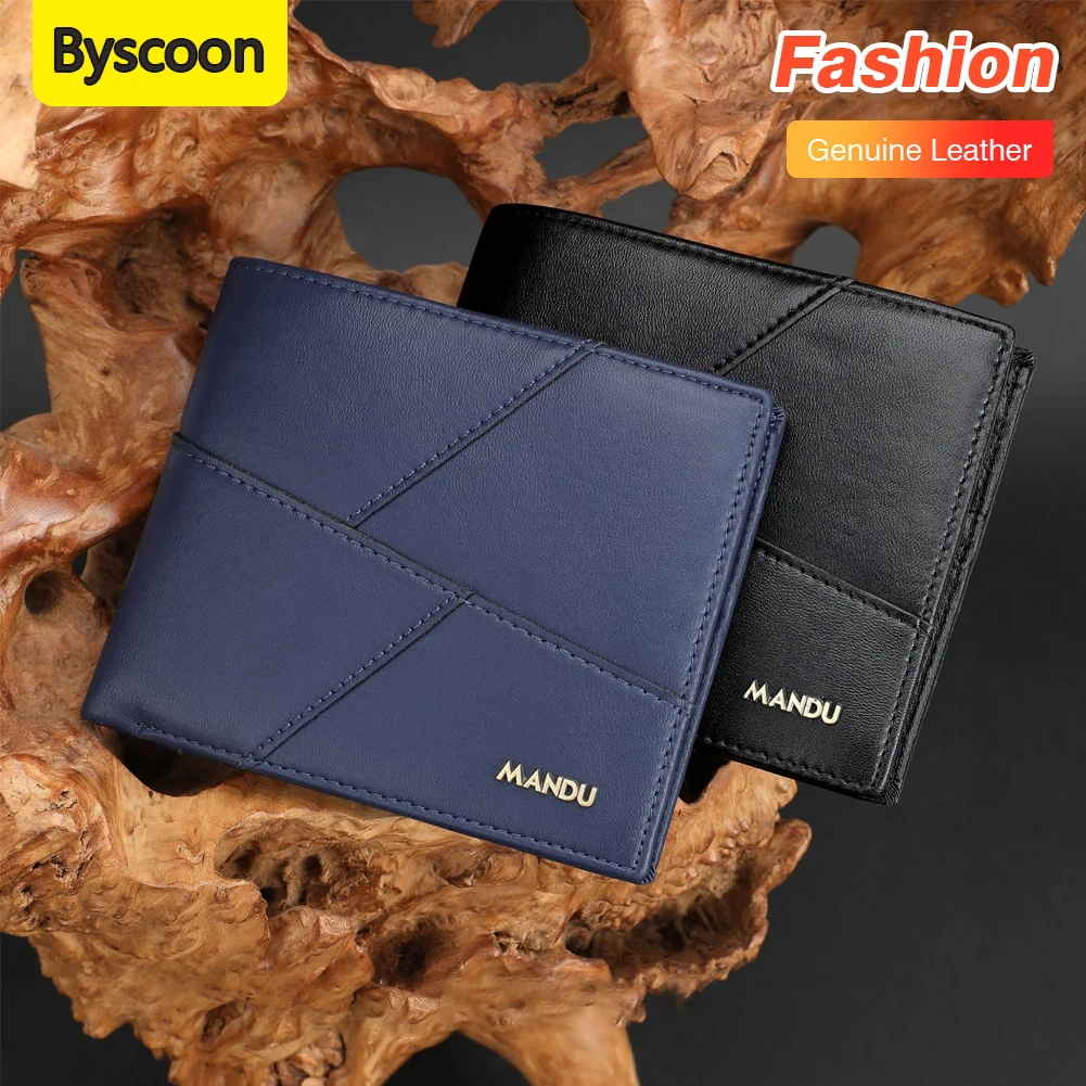 RFID-Genuine-Leather-Men-Wallets-Coin-Pocket-Zipper-Real-Men-s-Leather ...