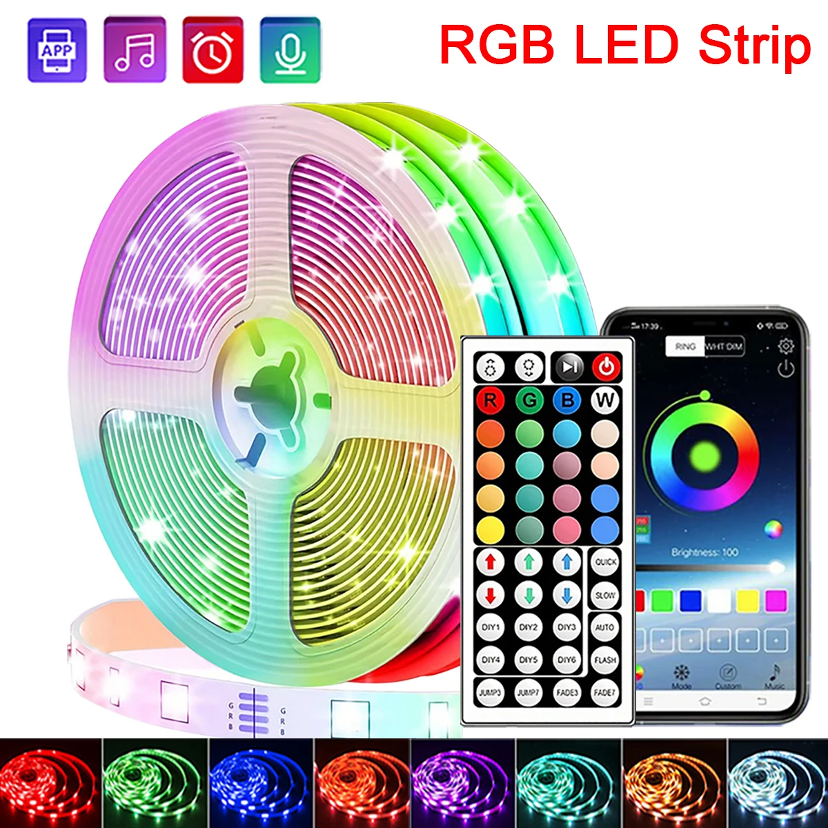 Led-Lights-for-Room-RGB-Led-Strip-Color-Changing-RGB-Tape-Lights-for ...
