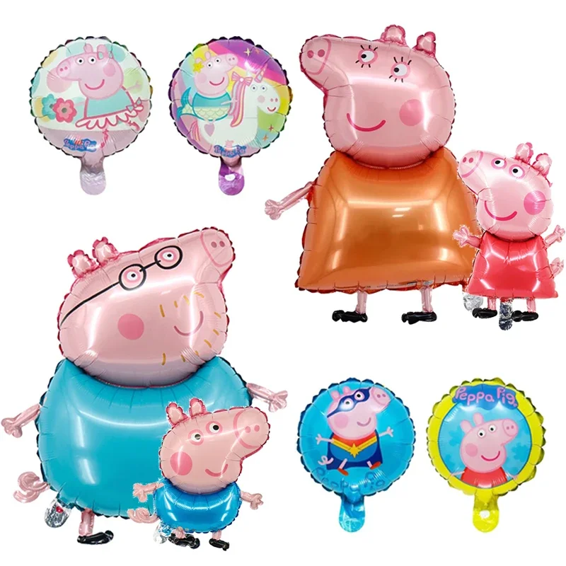 Ensemble-de-ballons-de-la-s-rie-Peppa-Pig-dessin-anim-page-George-jouet ...