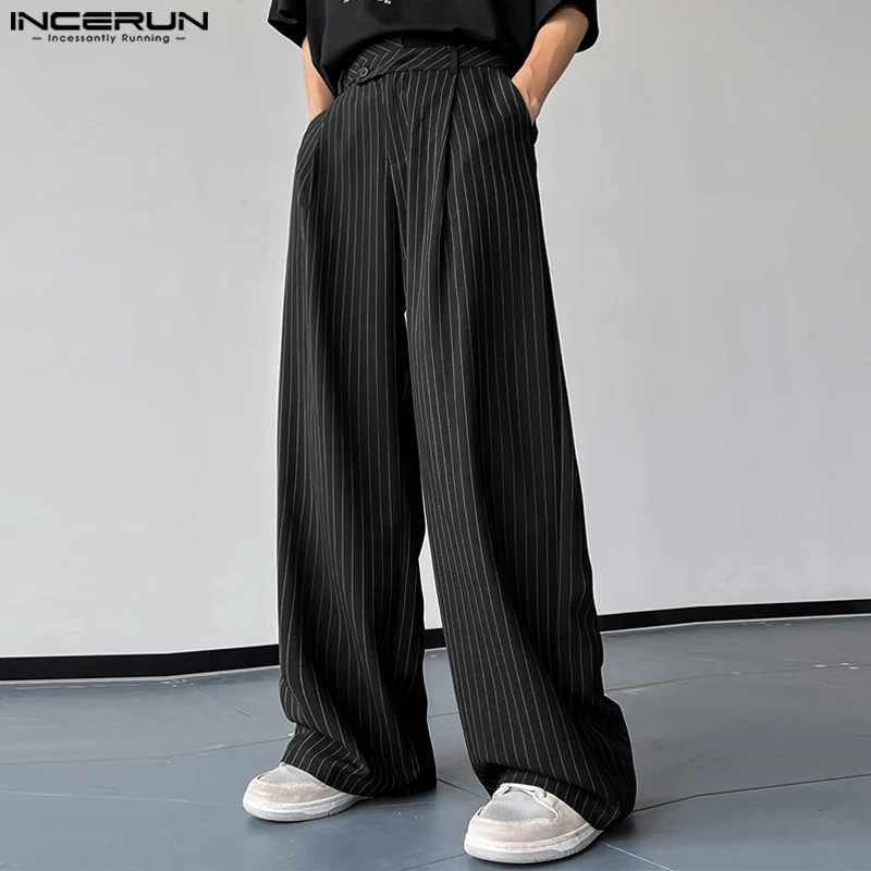INCERUN-2023-Style-cor-en-nouveaux-hommes-pantalons-mode-taille-haute ...