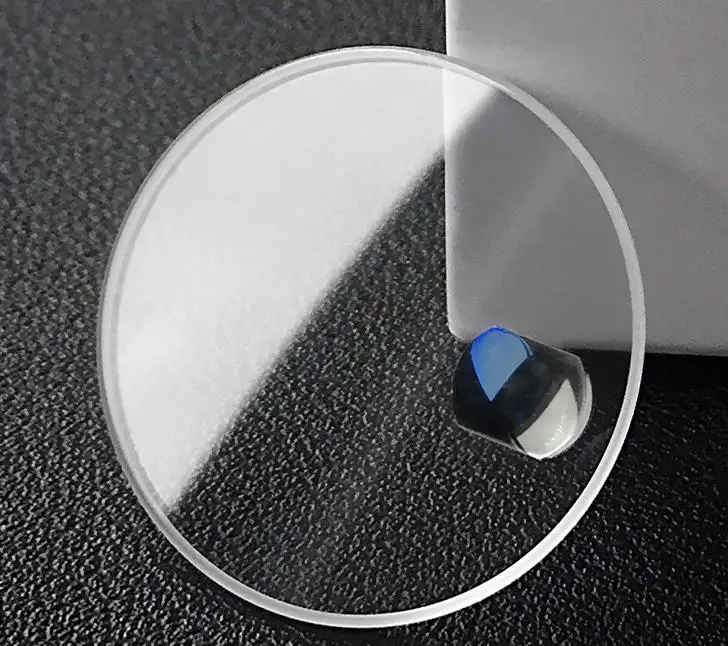 Cristal de reloj de doble cúpula de 30,4mm, Burbuja de tono azul con ...