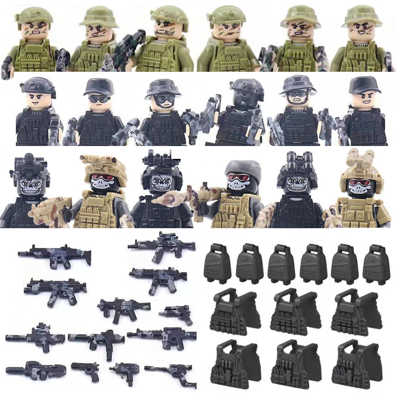 New-City-Police-Camouflage-Special-Forces-Building-Blocks-Army-Soldier ...