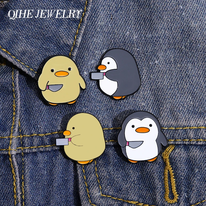 Insignia-de-Pin-de-esmalte-de-ping-ino-de-dibujos-animados-cuchillo-de ...