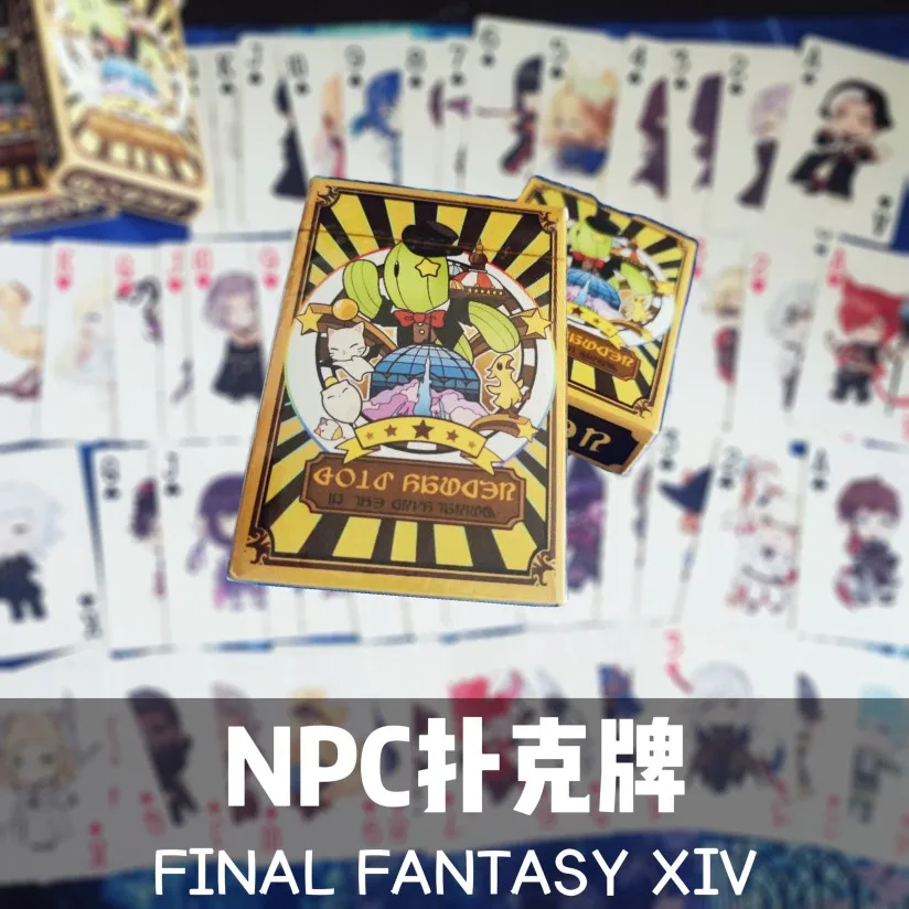 Game Anime Final Fantasy XIV FF14 Theme Paper Poker Desk Playing Cards ...