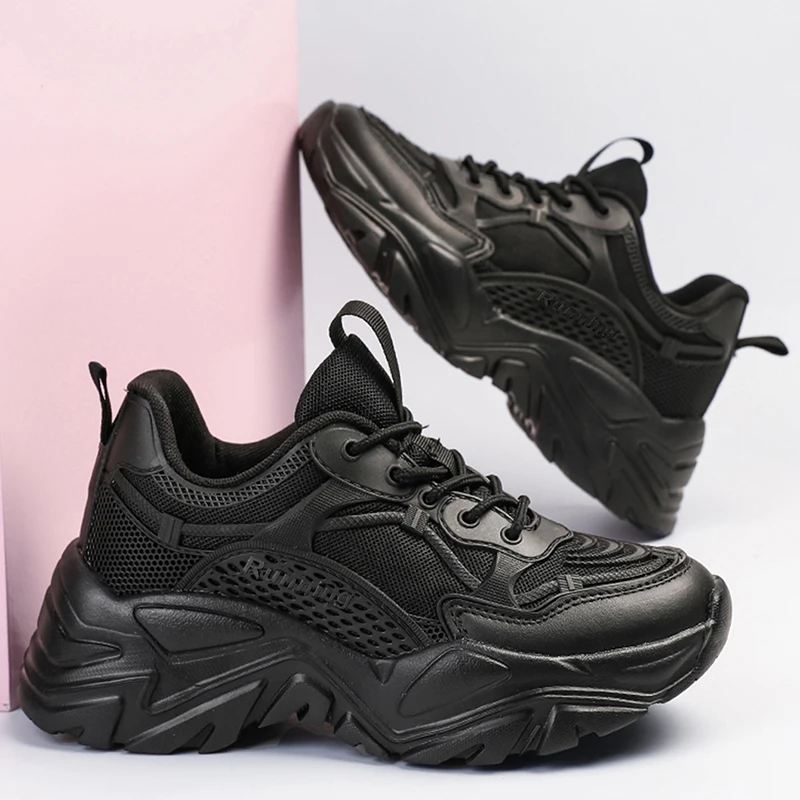 Women-s-Chunky-Platform-Sneakers-Breathable-Comfort-Running-Tennis ...